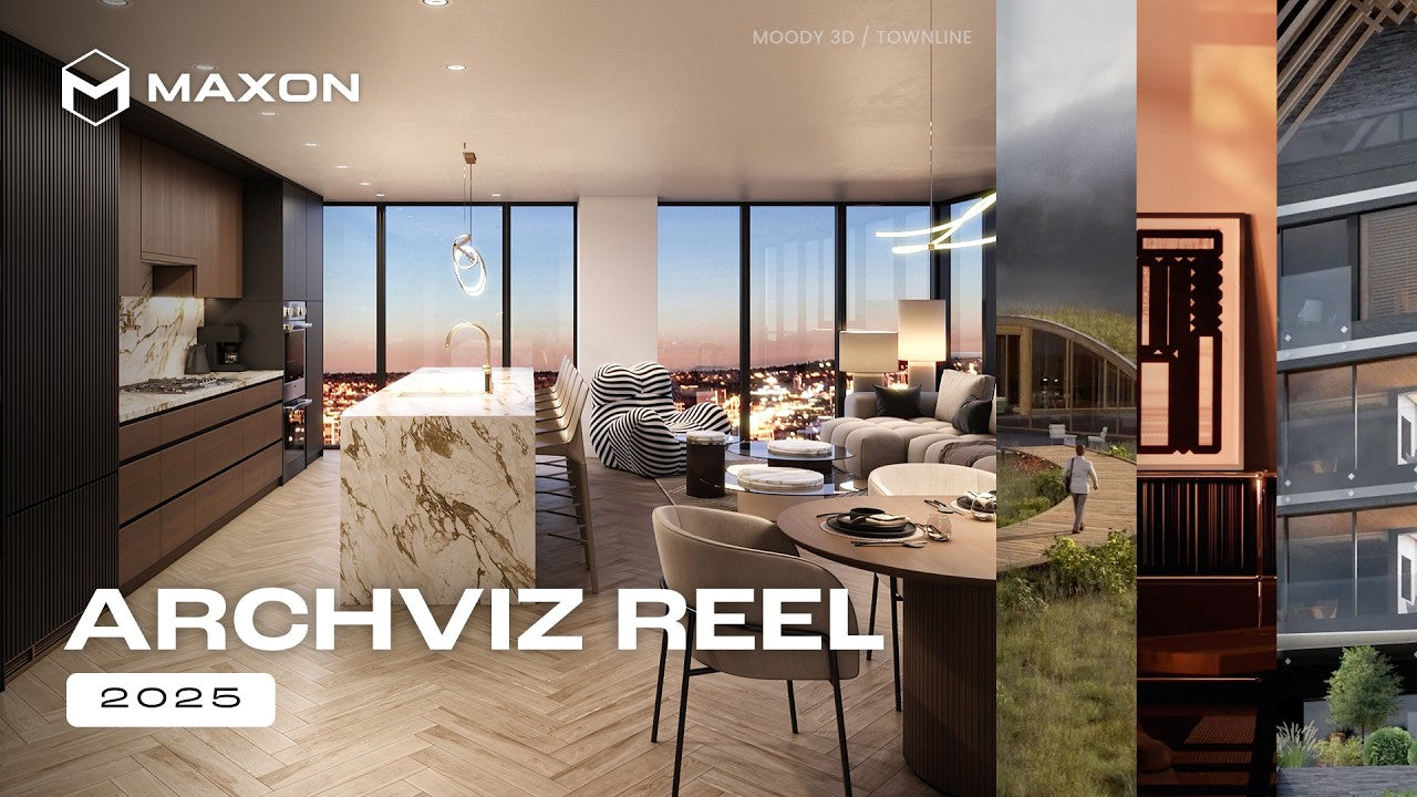 Maxon ArchViz Reel 2025 | ボーンデジタルストア CGiN