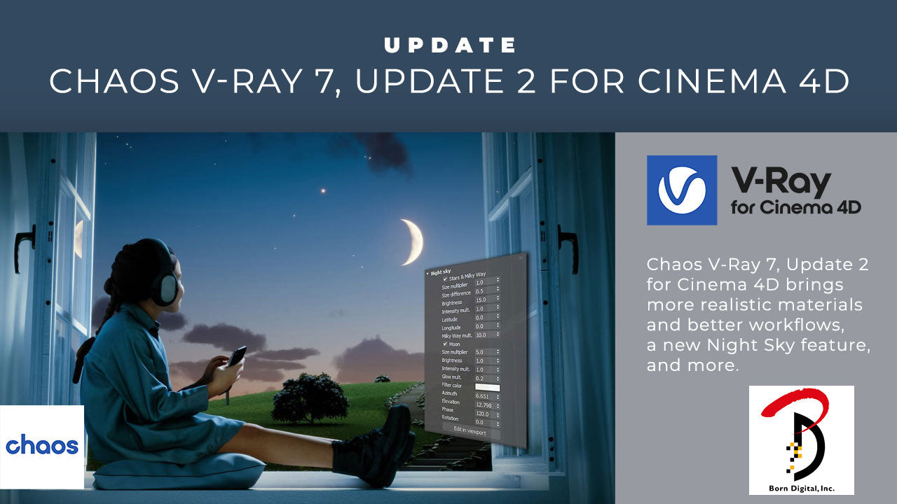 Chaos V-Ray 7, Update 2 for Cinema 4D | ボーンデジタルストア CGiN