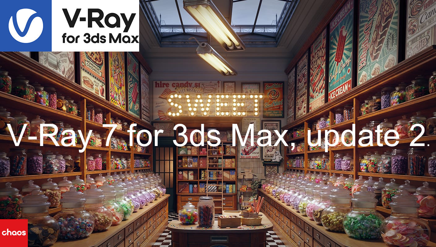 Chaos V-Ray 7, Update 2 for 3ds Max | ボーンデジタルストア CGiN