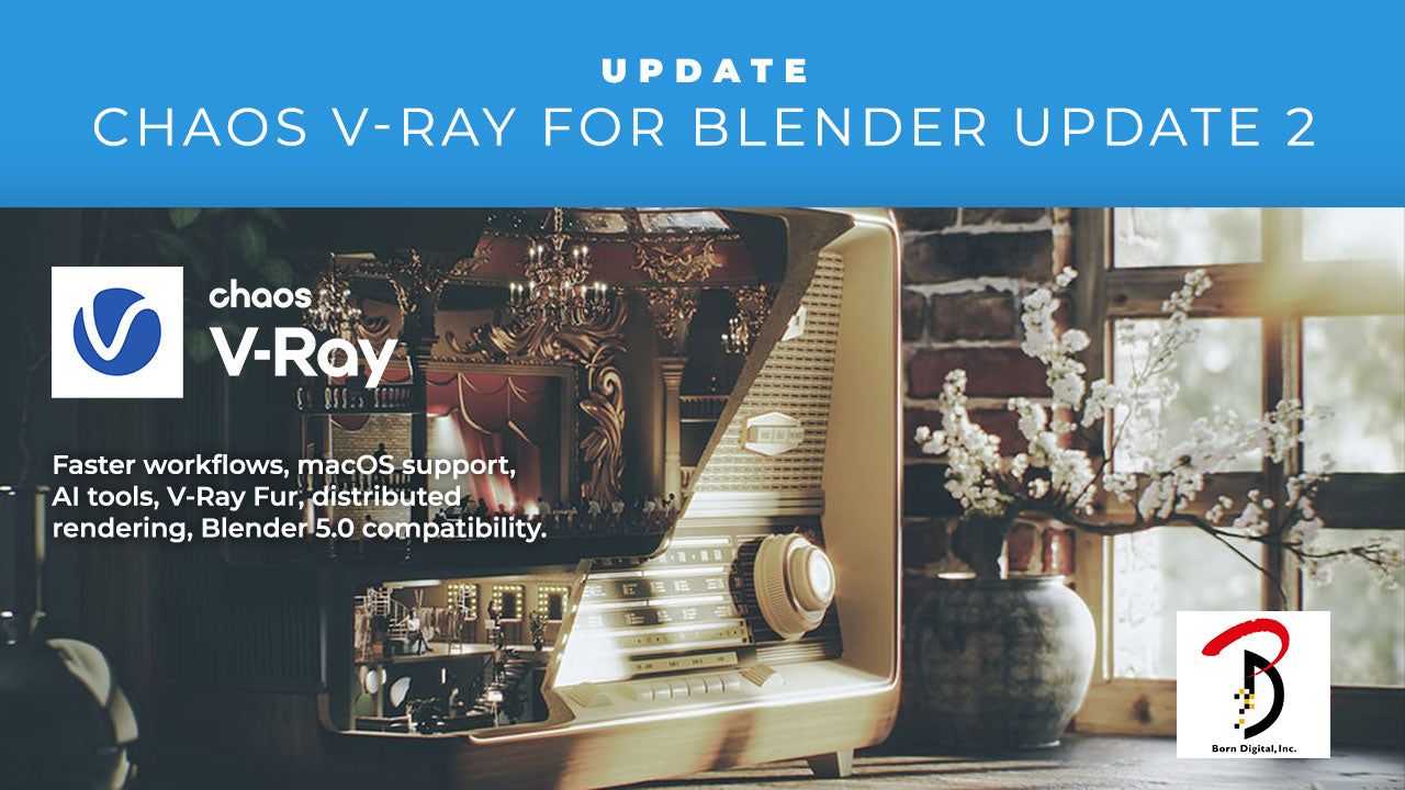 Update: Chaos V-Ray for Blender v7 Update 2 | ボーンデジタルストア CGiN